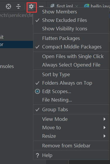 idea找不到Hide empty Middle Packages？？？-CSDN博客
