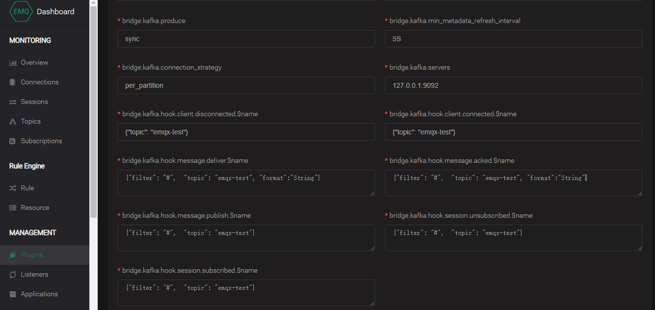 11. 构建EMQ连接Kafka的插件，实现消息由MQTT Broker传递至Kafka_如何自定义实现emqx kafka规则引擎-CSDN博客