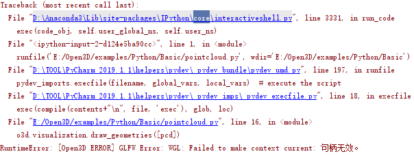 [Open3D ERROR] GLFW Error: WGL: Failed to make context current solution - Programmer Sought