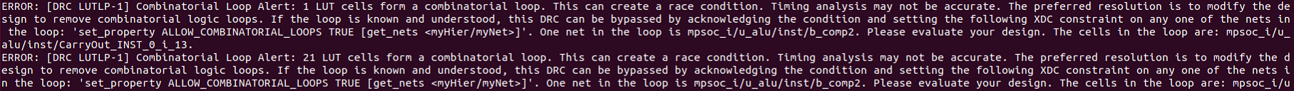 vivado生成bit流错误：Combinatorial Loop Alert-CSDN博客
