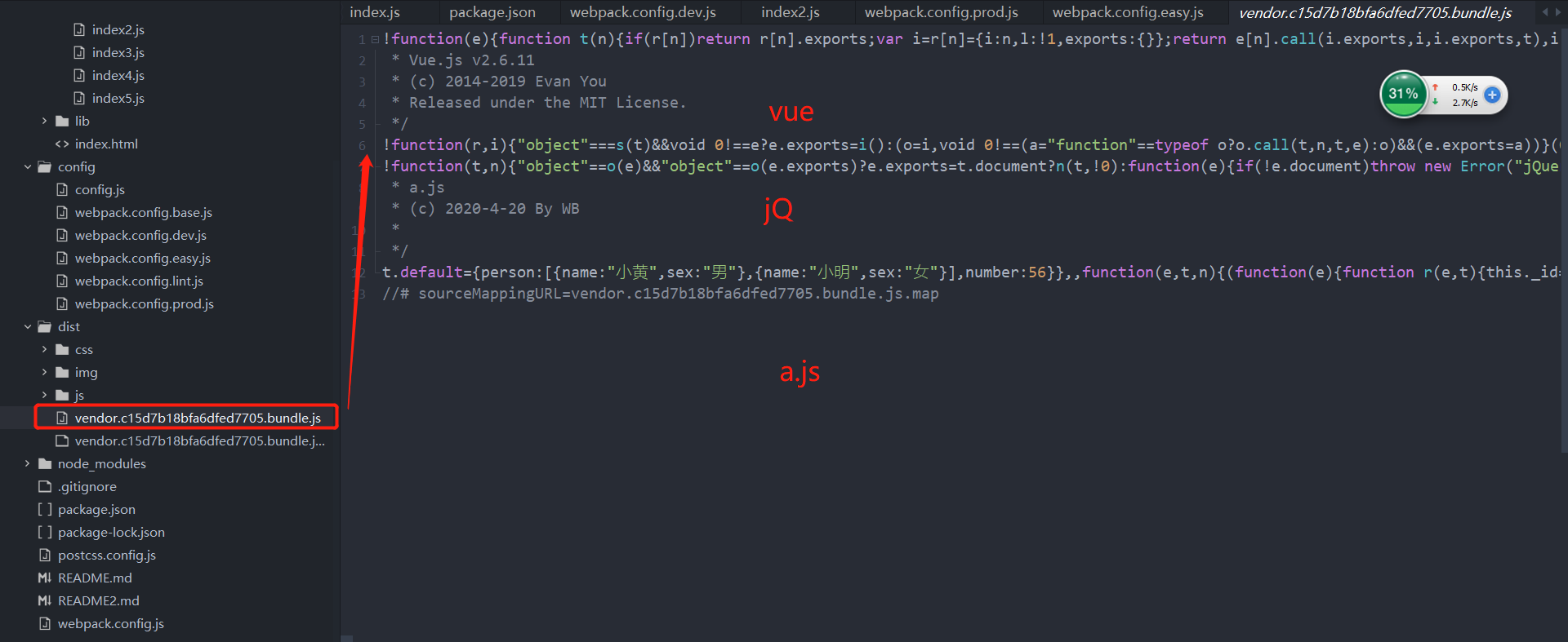 webpack3 CommonsChunkPlugin插件分离三方库（jQuery.js/vue.js等）和公共模块 分别打包_webpack commonschunkplugin拆分js文件 ...
