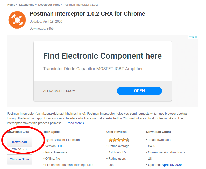 Win7离线安装Chrome插件之Postman，报错Ignored insecure CSP value "https://ssl.google-analytics.com/ga.js ...