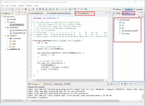 Vivado-hls使用实例－详细教程_vavido hls 教程 支持库-CSDN博客