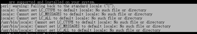 Ubuntu下locale命令路径无法找到问题解决方法：Cannot set LC_CTYPE to default locale: No such file or directory ...