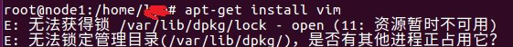 Ubuntu输入apt-get install vim 、apt-get install ssh 出错 无法获得锁 无法锁定管理目标 的解决方法_sudo apt-get install ...