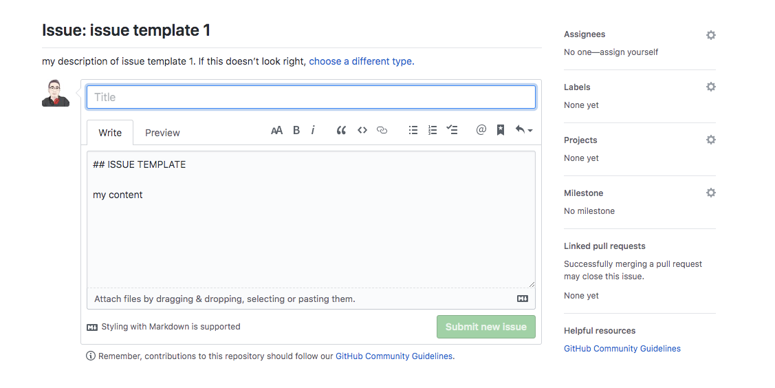如何在github上添加自定义的issue template-CSDN博客