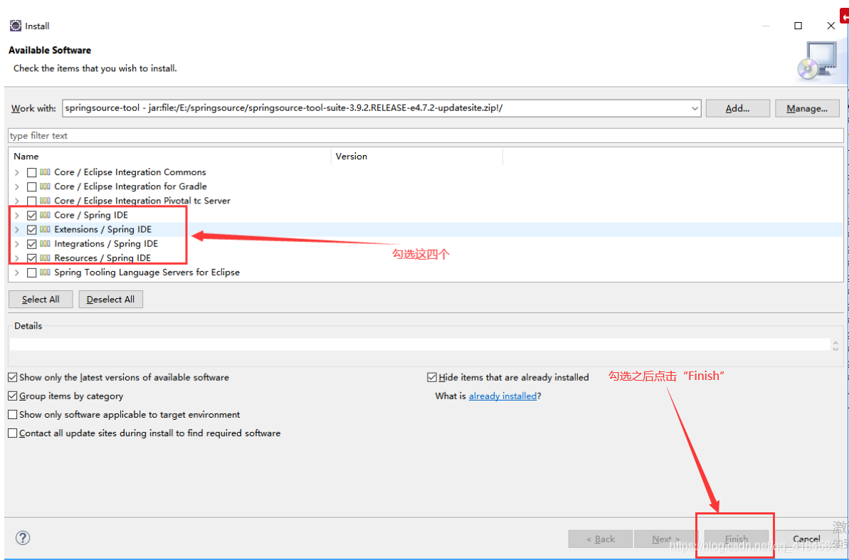 Eclipse安装springsource Tool Suite Eclipse4 6 2对应的spring Tool Suitea的压缩包 Csdn博客