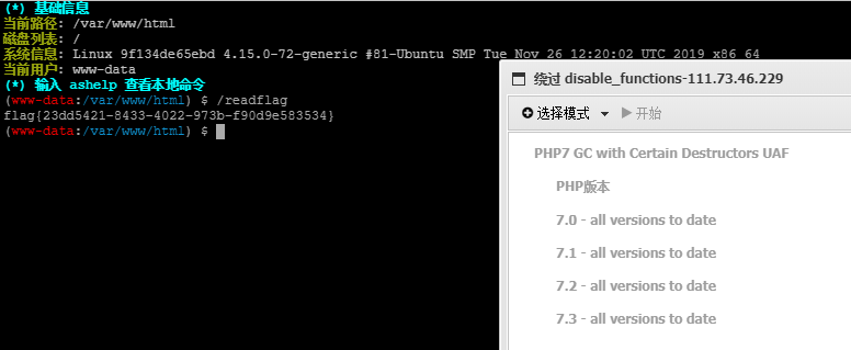 [极客大挑战 2019]RCE ME（取反、异或绕过正则表达式、bypass disable_function）-CSDN博客