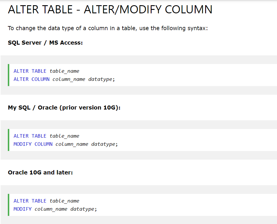 SQL----‘modify‘ 附近有语法错误 ‘change‘附近有语法错误_modify附近有语法错误-CSDN博客