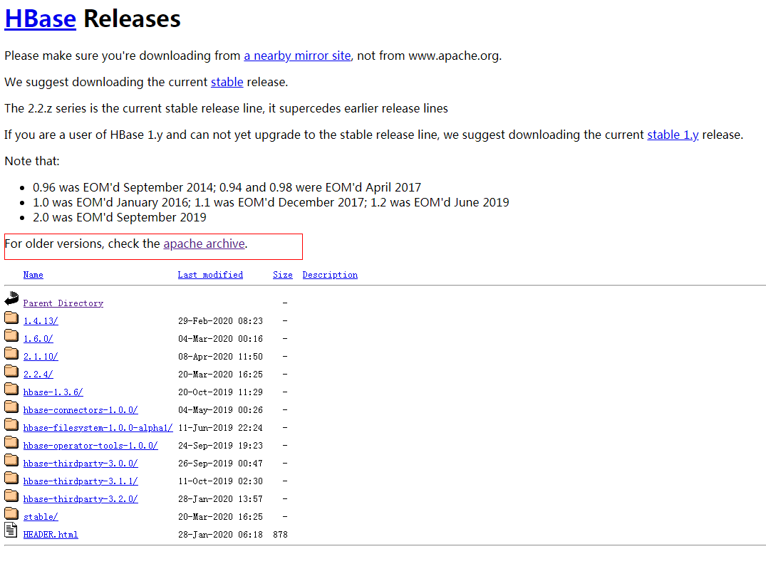 怎么查找Hbase所有的版本_hbase官网更新的补丁在官网哪里看-CSDN博客