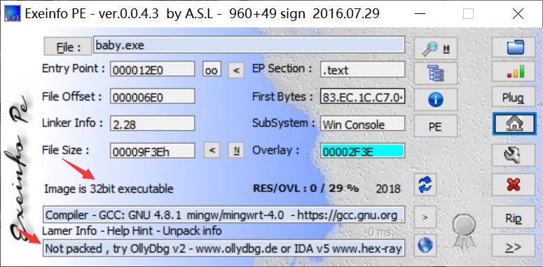 BugKuCTF-入门逆向-baby_baby.exe ctf-CSDN博客