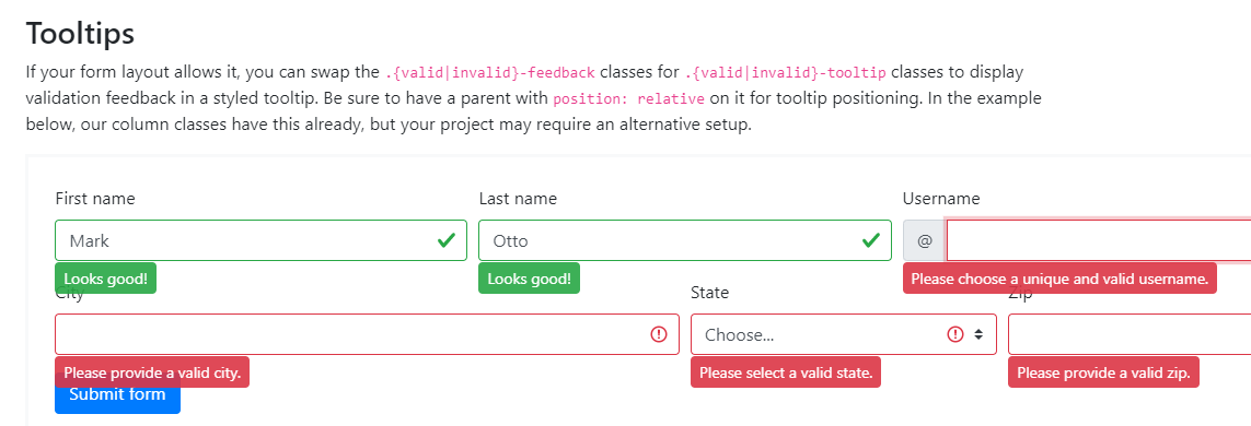 BootStrap4登录表单验证示例_bootstrap4 表单验证-CSDN博客