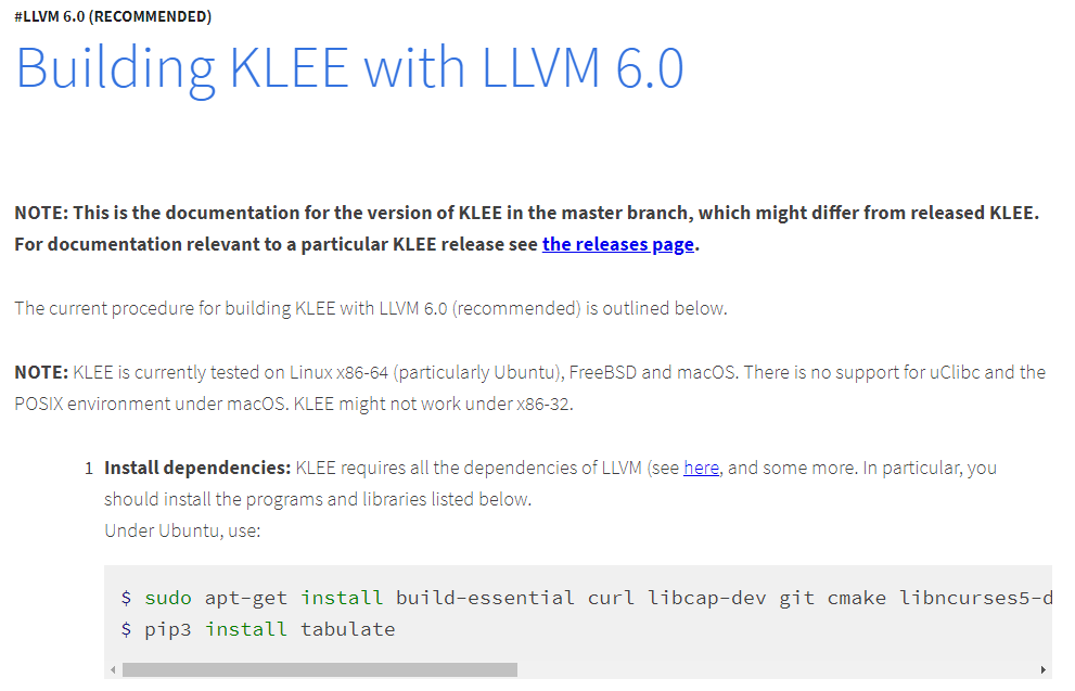 在Ubuntu上安装配置klee和llvm, 使用klee测试GNU Coreutils（结合官网指南）_klee 使用教程ubuntu-CSDN博客