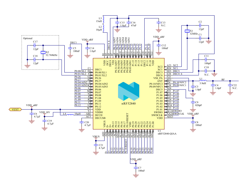 nRF52840芯片硬件设计解析-CSDN博客