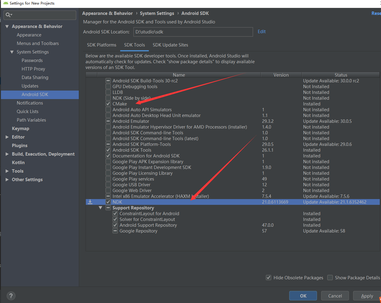 Caused by: org.gradle.api.InvalidUserDataException: NDK not configured - 程序员大本营