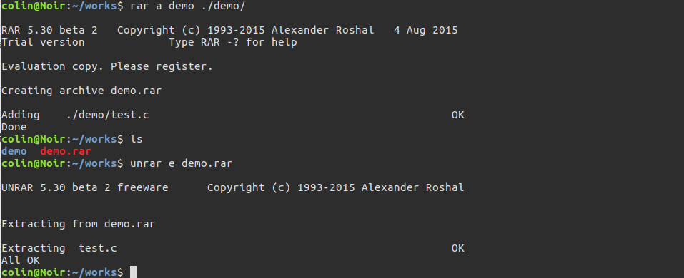 Ubuntu下rar格式压缩文件的处理及rar、unrar命令详解_rar 压缩图像 ubuntu-CSDN博客