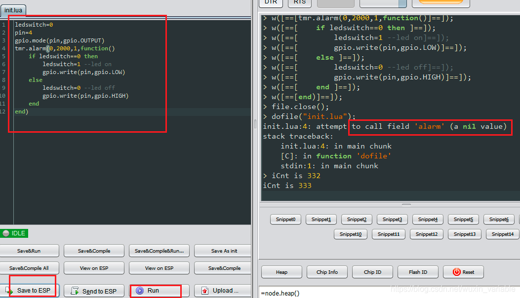 Esp8266踩坑记01attempt To Call Field Alarm A Nil Value Csdn博客