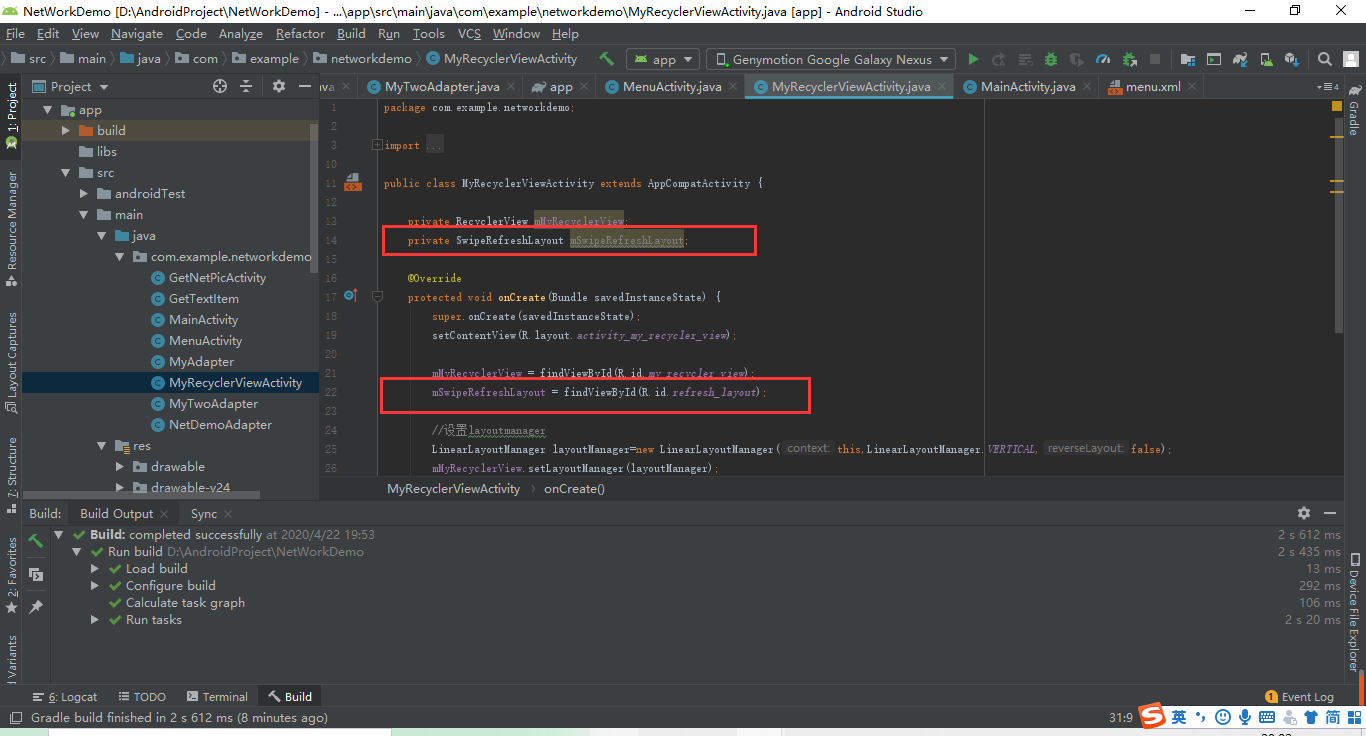 【Android-Activity】RecyclerView实现下拉刷新功能_用recyclerview实现从顶部弹出下拉横式列表一二级分类菜单对话框功能-CSDN博客