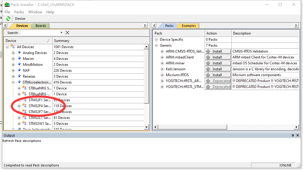 (MDK5)安装STM32芯片包-pack文件安装方法_stm32f407pack包-CSDN博客