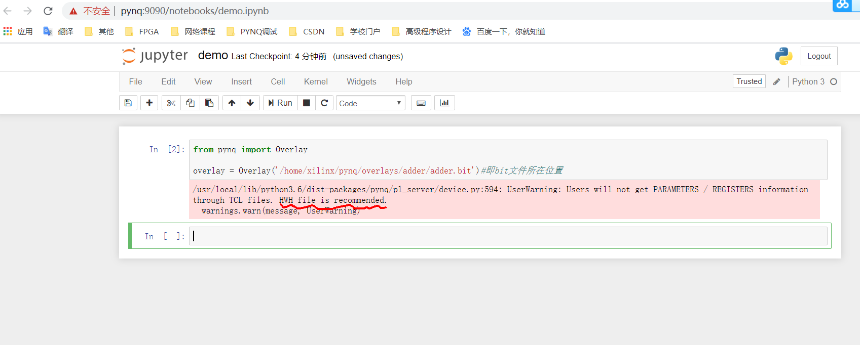 PYNQ-Z2调试笔记：如何定制PYNQ overlay（How to make a custom PYNQ overlay）（下）_pynq hwh-CSDN博客