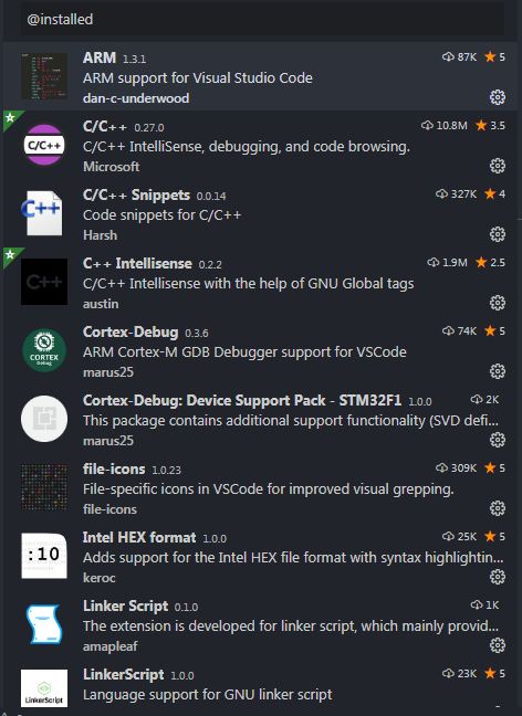 使用stm32标准库构建vscodegccopenocd开发stm32 Csdn博客 4552