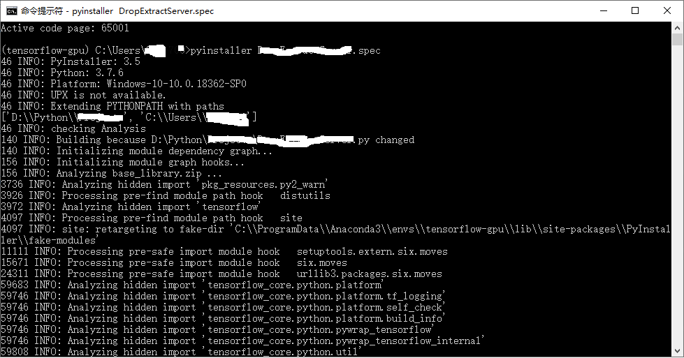[python]使用pyinstaller打包基于tensorflow 2.0的程序_pyinstaller tensorflow-CSDN博客
