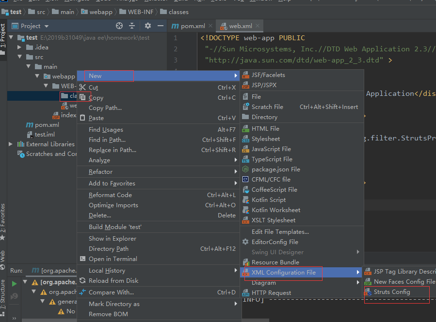超详细讲解在IDEA中搭建Maven+Struts2项目的两种方式（web-app和默认）_idea maven 创建struts-CSDN博客