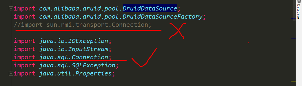 报错 com.alibaba.druid.pool.DruidPooledConnection cannot be cast to sun.rmi.transport.Connection ...