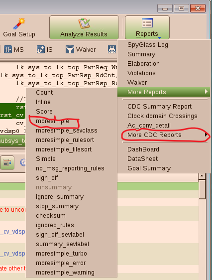 Spyglass lint/cdc导出 GUI显示的report///显示debug data(信号属性 clk&rst)_spyglass ...