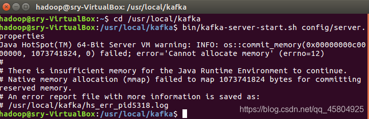 启动kafka报错errorcannot Allocate Memory,物理内存不足errorcannot Allocate Memory Errno12 Csdn博客