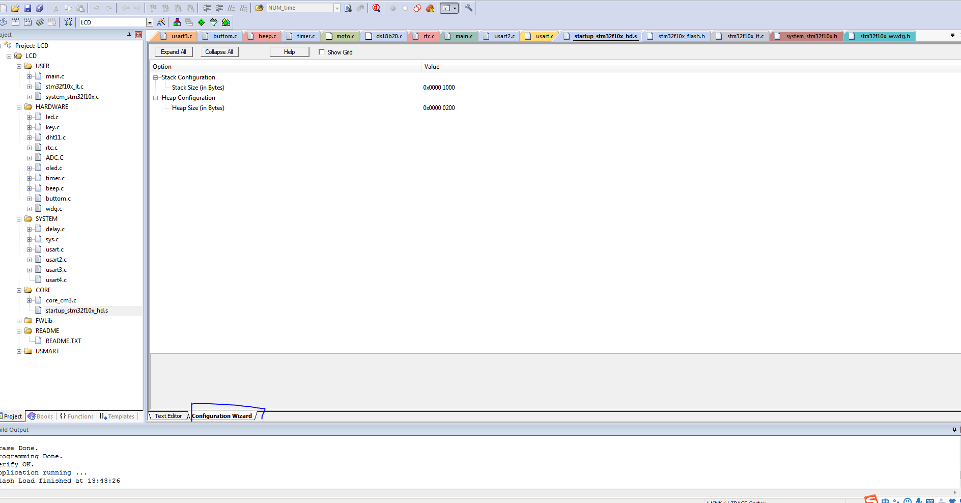 stm32修改堆栈大小（堆栈空间不足导致死机）_minimum heap size-CSDN博客
