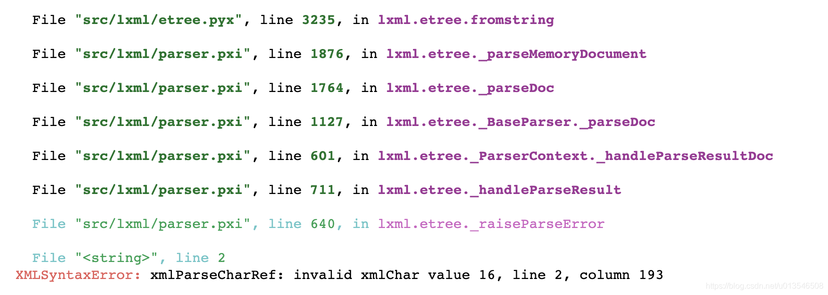 Python Docx文件读取失败(xmlsyntaxerror Xmlparsecharref Invalid Xmlchar Value 16 Line 2 Column 193