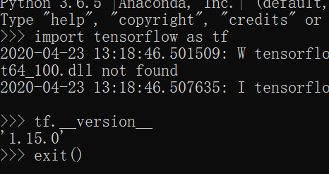 安装tensorflow（python=3.6.5）_python3.6.5对应的tensorflow版本-CSDN博客