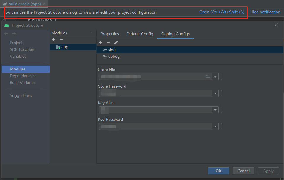 Android Gradle实现一键签名打包_build variant 'release': locate or analyze the apk-CSDN博客