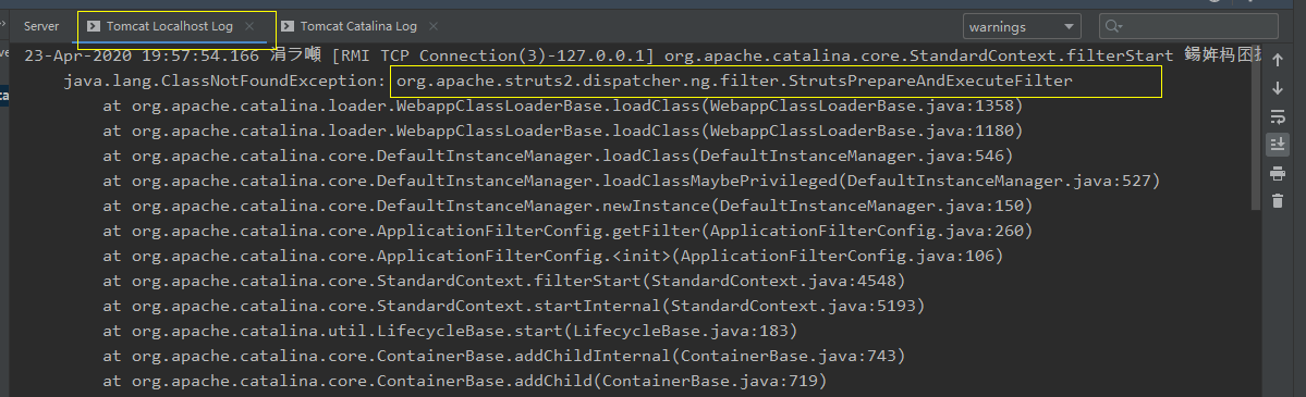 idea中配置struts2提示找不到org.apache.struts2.dispatcher.ng.filter.StrutsPrepareAndExecuteFilter类_java ...