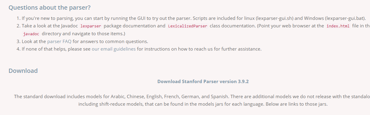 Stanford Parser句法分析器_斯坦福句法分析器-CSDN博客