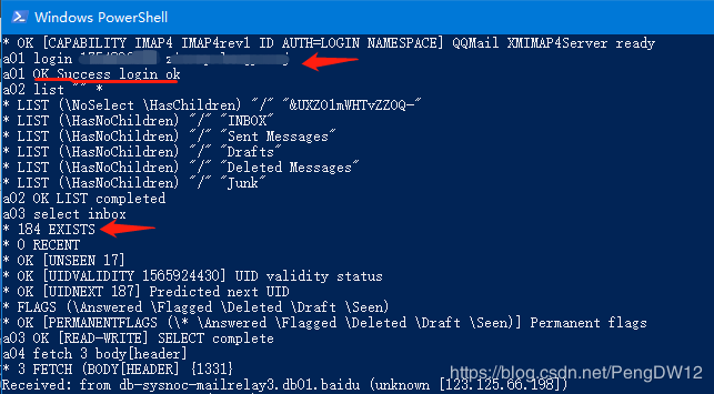 用imap/smtp在win10命令行中收发邮件_imap 命令 登录-CSDN博客
