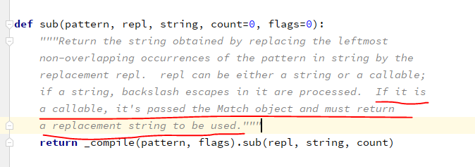 关于python在re.sub中使用lambda表达式(lambda matched: table.get(matched.group ...