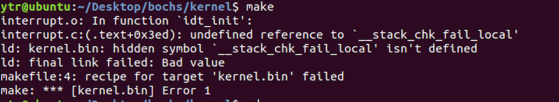 ld链接时遇到__stack_chk_fail_local错误_ld stack-CSDN博客