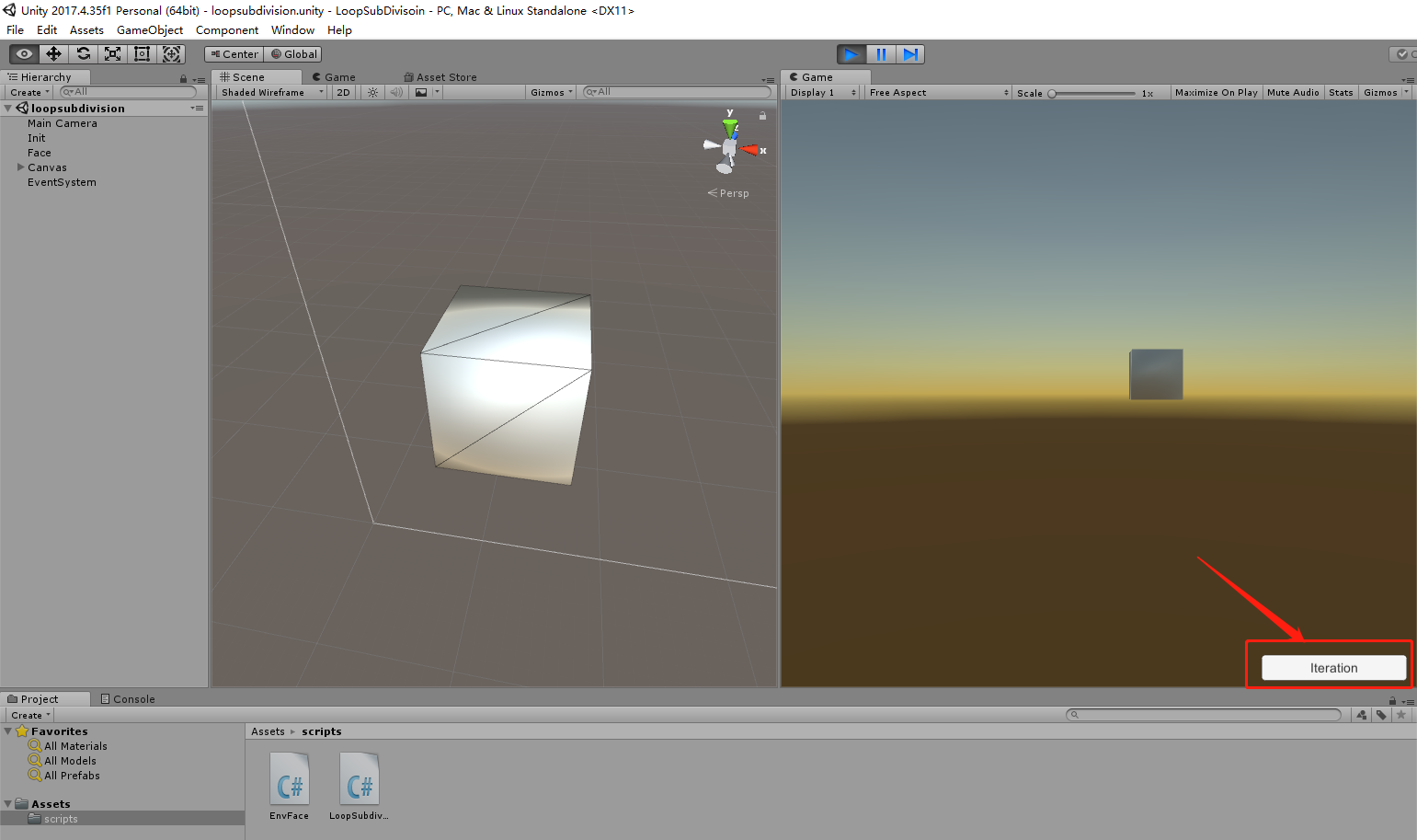 基于Unity3D的Loop Subdivision 网格细分算法_unity mesh subdivision算法-CSDN博客