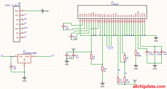 0.96寸OLED12864显示屏设计方案（原理图+PCB+BOM表+程序）_硬件之家的博客-CSDN博客_oled12864