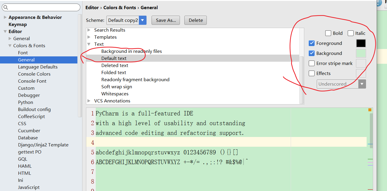 设置pycharm背景颜色为护眼色_pycharm foreground-CSDN博客