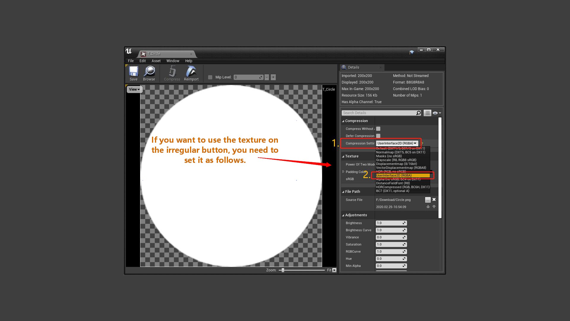 UE4 插件 不规则按钮 (Widget Irregular Button)_ue4不规则按钮-CSDN博客