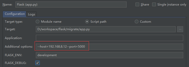 pycharm中flask项目指定ip和端口号运行_flask自定义端口和pycharm默认端口-CSDN博客