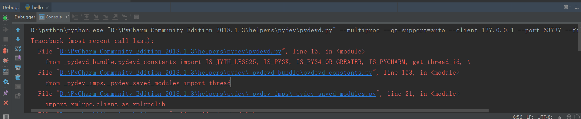 处理Pycharm执行debug报错 已解决_pycharm debug模式报错invalid escape sequence-CSDN博客