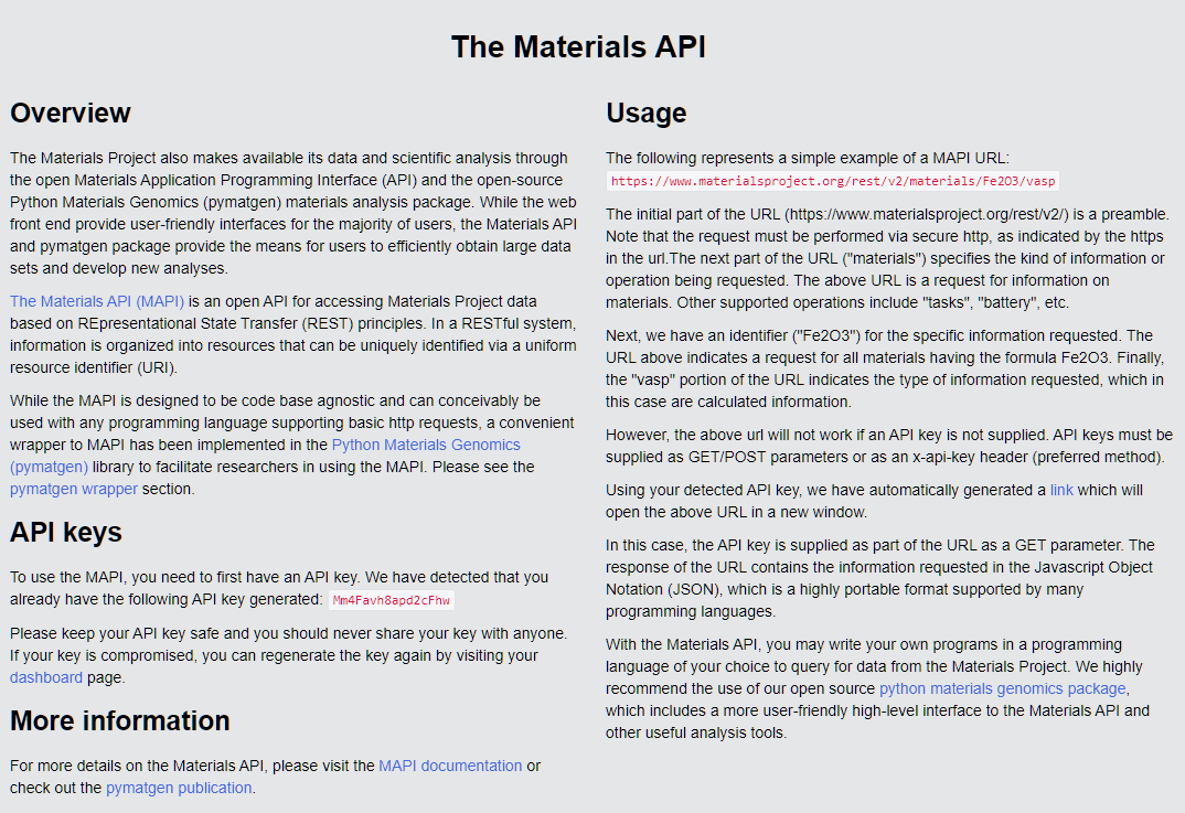 开源材料数据库Materials Project-CSDN博客