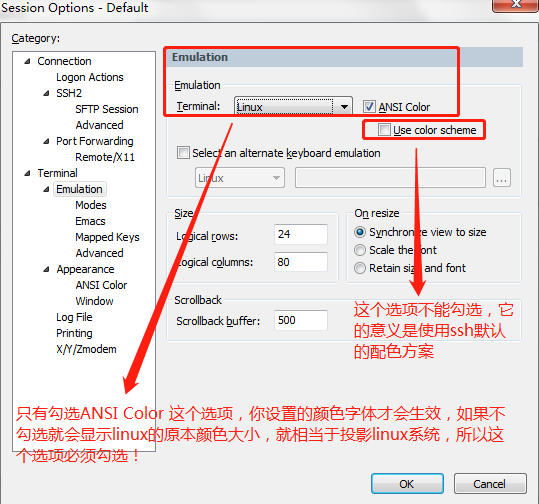SecureCRT color settings - Programmer Sought