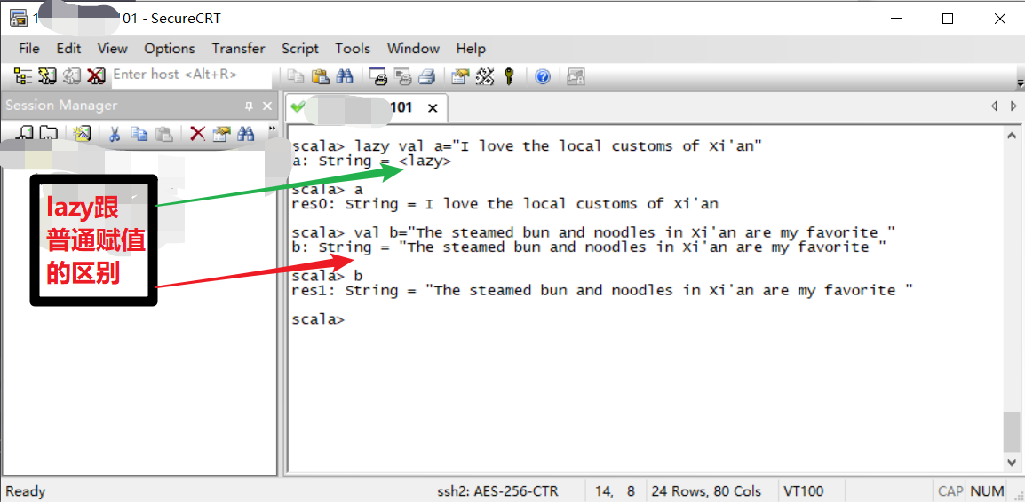 Scala基本语法：val与var的区别，惰性赋值，数据类型，插值表达式-------（1）_scala的赋值语句var-CSDN博客