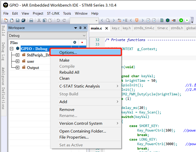 用iar打开stm8时，出现 Unable To Create Configuration Debug Using Tool Chain ‘stm8 程序员大本营