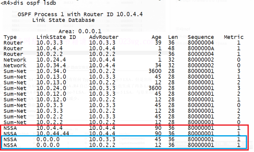 OSPF NSSA区域（学习笔记+实验验证）_nssa拓扑-CSDN博客